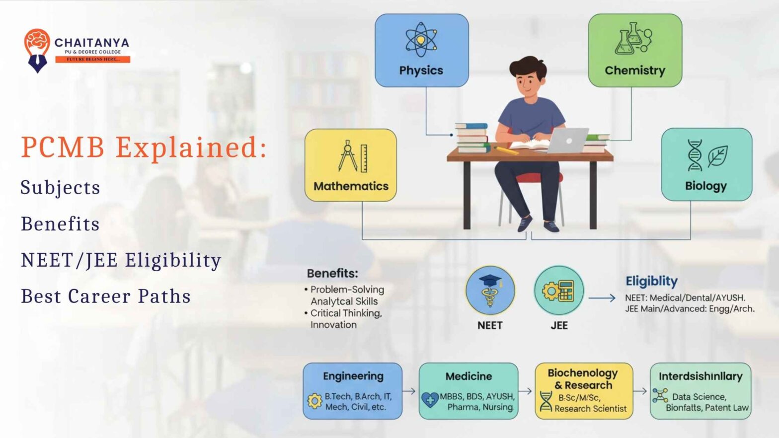 What Is PCMB? Subjects & Career Scope 2025 | Chaitanya College