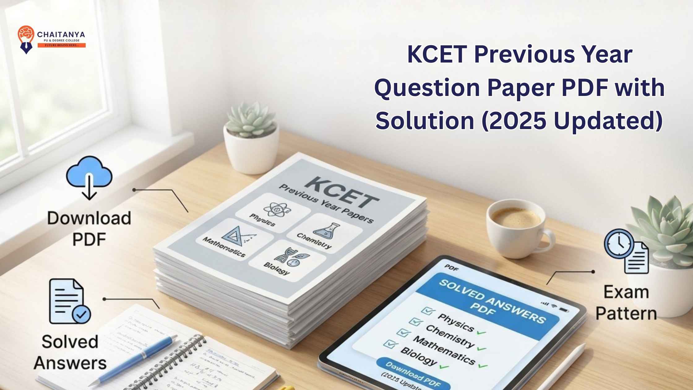 KCET 2025 Question Paper PDF | Chaitanya College